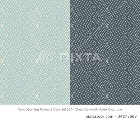Retro Seamless background image two color set - Stock Illustration ...