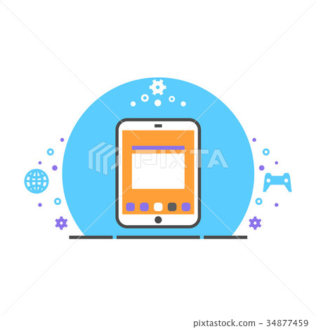 Pad vector icon.-插圖素材 [34877459] - PIXTA圖庫