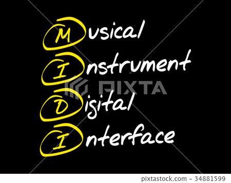 MIDI, acronym concept - Stock Illustration [34881599] - PIXTA