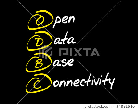 ODBC Open Database Connectivity - Stock Illustration [34881610] - PIXTA
