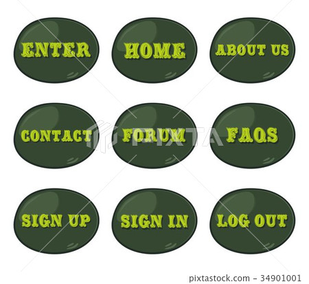icon button art - Stock Illustration [34901001] - PIXTA