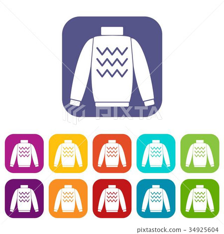 Pullover icons set - Stock Illustration [34925604] - PIXTA