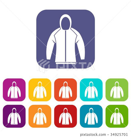 Sweatshirt icons set - Stock Illustration [34925701] - PIXTA