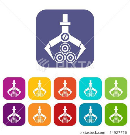 Log loader icons set - Stock Illustration [34927756] - PIXTA