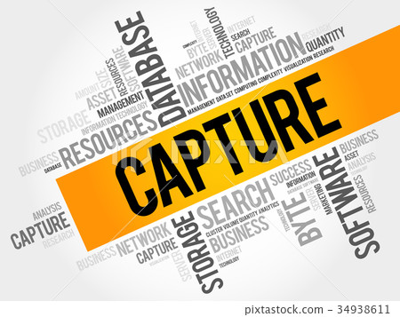 Capture word cloud collage - Stock Illustration [34938611] - PIXTA