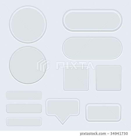 Gray buttons on striped background - Stock Illustration [34941730] - PIXTA