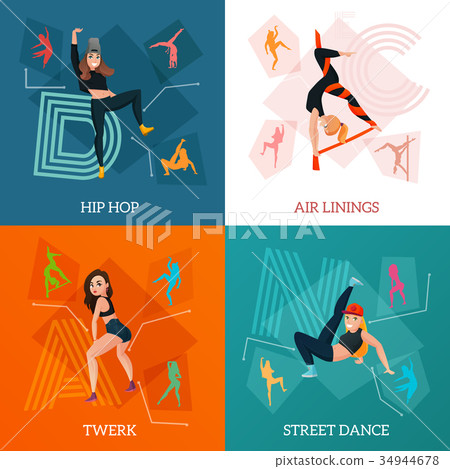 Modern Dance Types Concept - Stock Illustration [34944678] - PIXTA