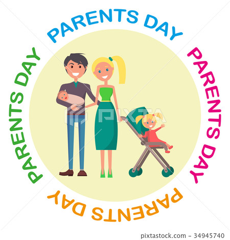 Banner Devoted to Parent s Day with Inscription - Stock Illustration ...