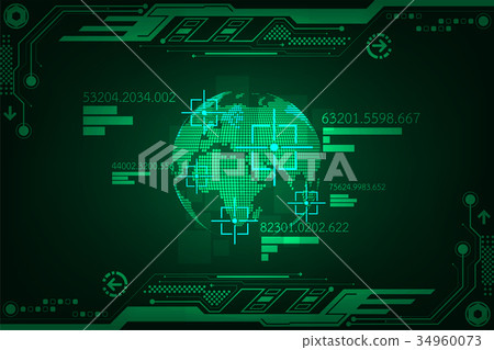Vector technology in the interface concept. - Stock Illustration ...