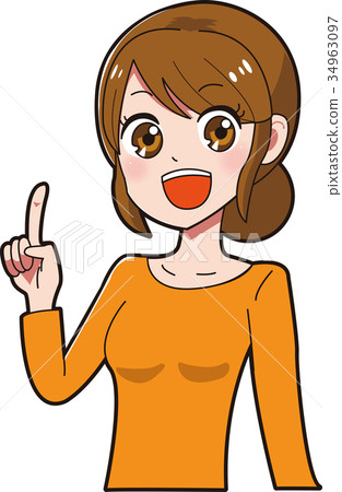 Illustration of girl cartoon style woman... - Stock Illustration ...
