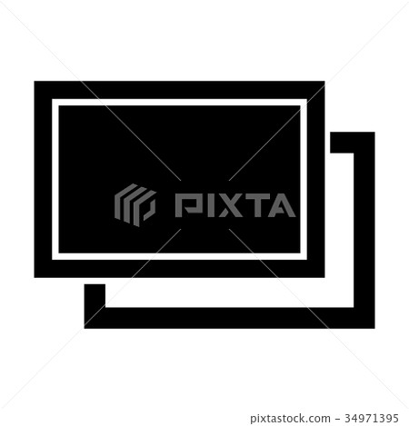 Background screen monitor frame border icon - Stock Illustration ...