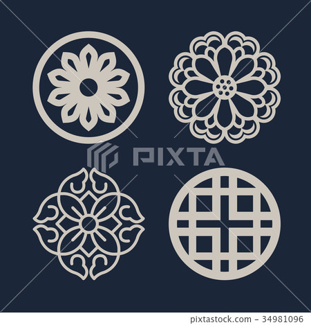 Traditional pattern icon_004 - Stock Illustration [34981096] - PIXTA