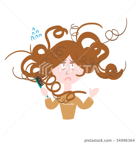Entangled hair - Stock Illustration [34996364] - PIXTA