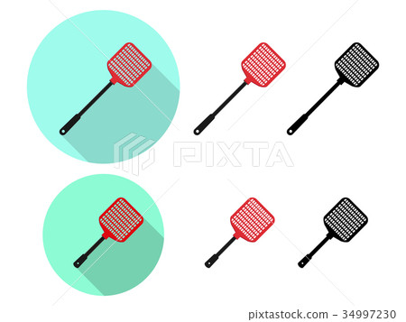 Set of Flyswatter icon in flat, vector - Stock Illustration [34997230] - PIXTA