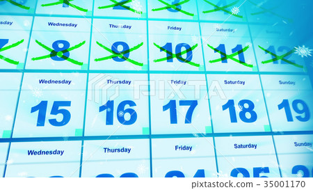 Cheerful and bright calendar dates-插圖素材 [35001170] - PIXTA圖庫