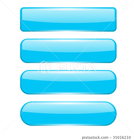 Blank blue menu buttons - Stock Illustration [35016210] - PIXTA