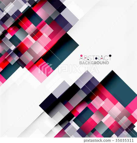 Abstract blocks template design background, simple - Stock Illustration ...