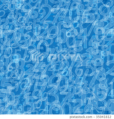Mathematics background - different numbers pattern - Stock Illustration ...