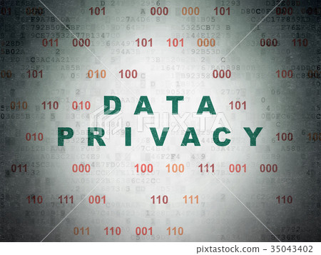 Privacy concept: Data Privacy on Digital Data - Stock Illustration ...