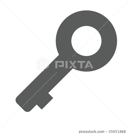 Key key illustration icon - Stock Illustration [35051866] - PIXTA