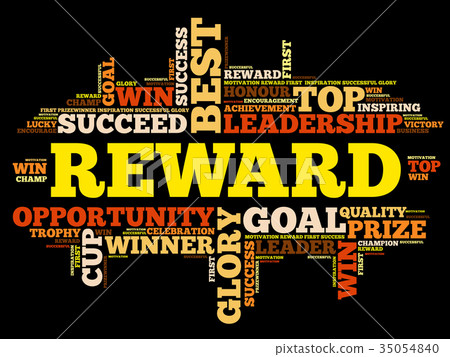 Reward word cloud - Stock Illustration [35054840] - PIXTA