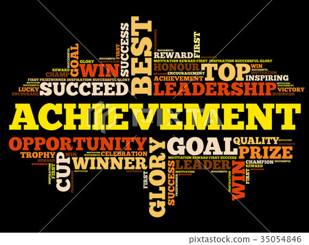 Achievement word cloud - Stock Illustration [35054846] - PIXTA