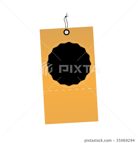 Isolated empty sale label - Stock Illustration [35069294] - PIXTA