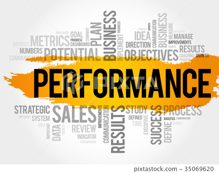Performance word cloud collage - Stock Illustration [35069620] - PIXTA