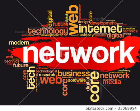 Network word cloud - Stock Illustration [35069954] - PIXTA