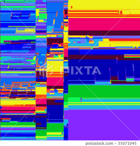 vector colorful glitch art background . - Stock Illustration [35071045 ...