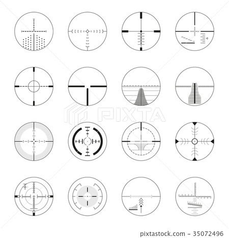 Set of sniper sights - modern vector realistic - Stock Illustration ...