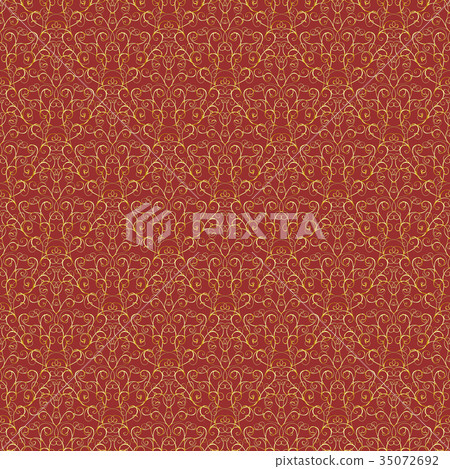 Luxury gold royal seamless pattern - Stock Illustration [35072692] - PIXTA