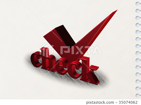 3D check mark - Stock Illustration [35074062] - PIXTA