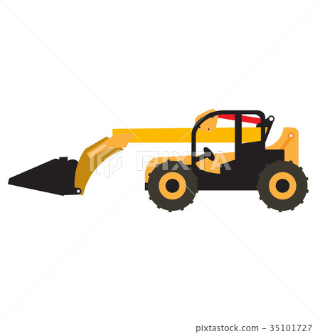 Wheel loader vehicle icon - Stock Illustration [35101727] - PIXTA