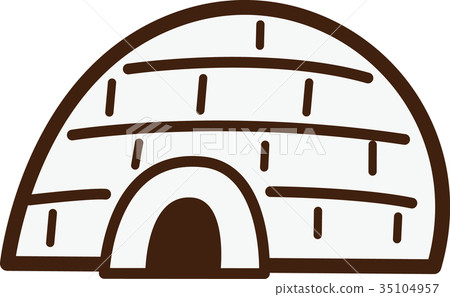 World Illustration Map Igloo - Stock Illustration [35104957] - PIXTA