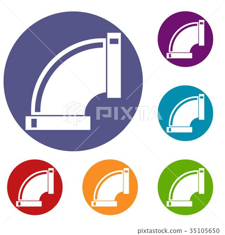 Connection pipes icons set - Stock Illustration [35105650] - PIXTA