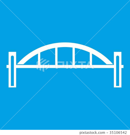 Bridge icon white - Stock Illustration [35106542] - PIXTA