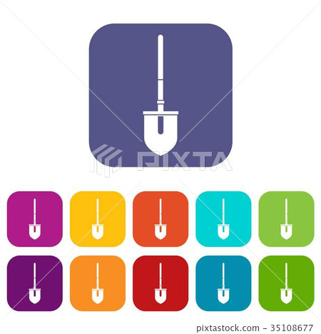 Shovel icons set - Stock Illustration [35108677] - PIXTA
