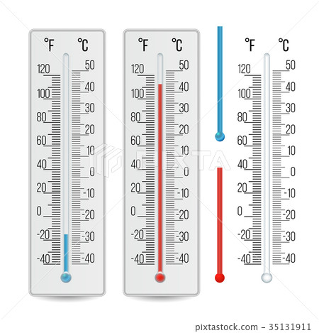 Thermometer Vector. Outdoor, Indoor - Stock Illustration [35131911] - PIXTA