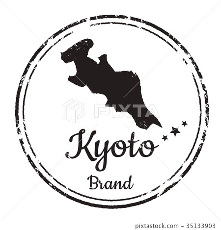 Kyoto stamp - Stock Illustration [35133903] - PIXTA