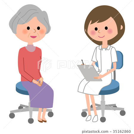 Nurse interview explanation - Stock Illustration [35162860] - PIXTA