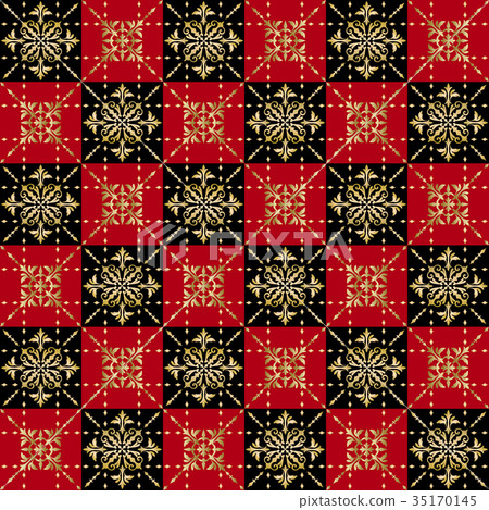 Monogram European style seamless pattern - Stock Illustration [35170145 ...