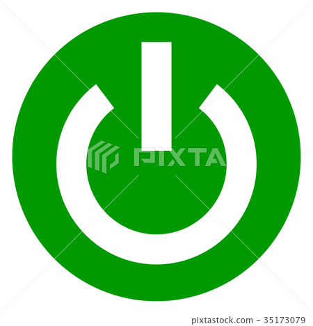start green circle icon-插圖素材 [35173079] - PIXTA圖庫