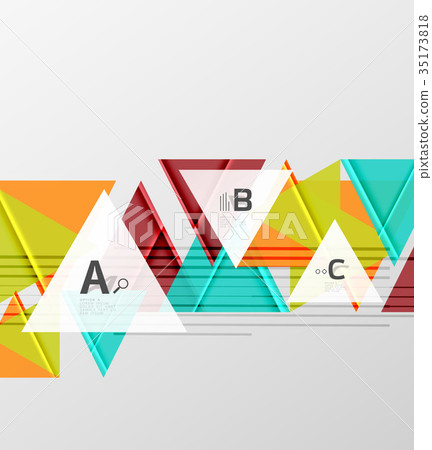 Color triangles background design - Stock Illustration [35173818] - PIXTA
