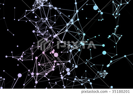 Abstract network data connection - Stock Illustration [35180201] - PIXTA