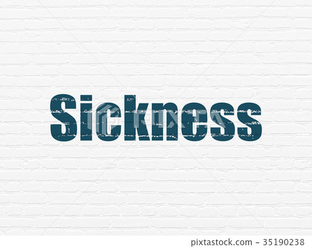 Health concept: Sickness on wall background - Stock Illustration ...