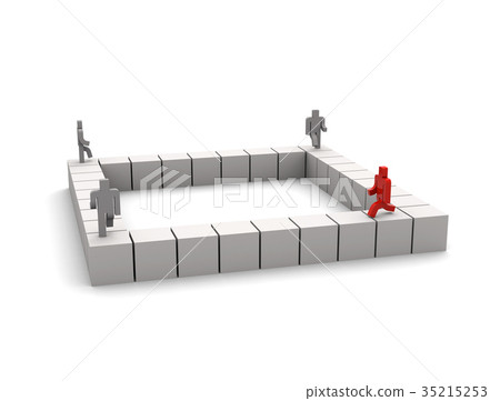 going around in circles - Stock Illustration [35215253] - PIXTA