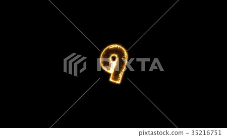 Abstract background with energy number 9 - Stock Illustration [35216751 ...