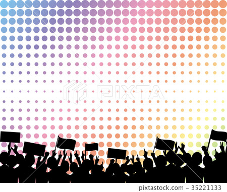 Spectator dot rainbow background - Stock Illustration [35221133] - PIXTA