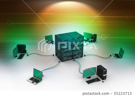 Computer Networking - Stock Illustration [35223713] - PIXTA